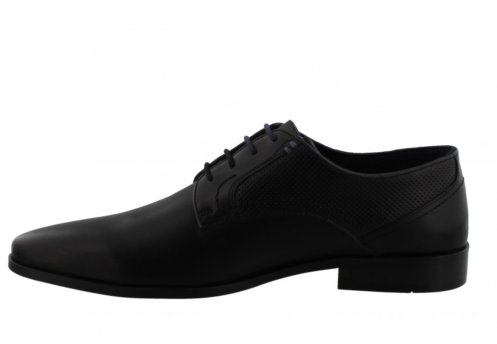 POD Denver Black Leather Shoes at Bigfootshoes in big sizes. UK size 13 ...